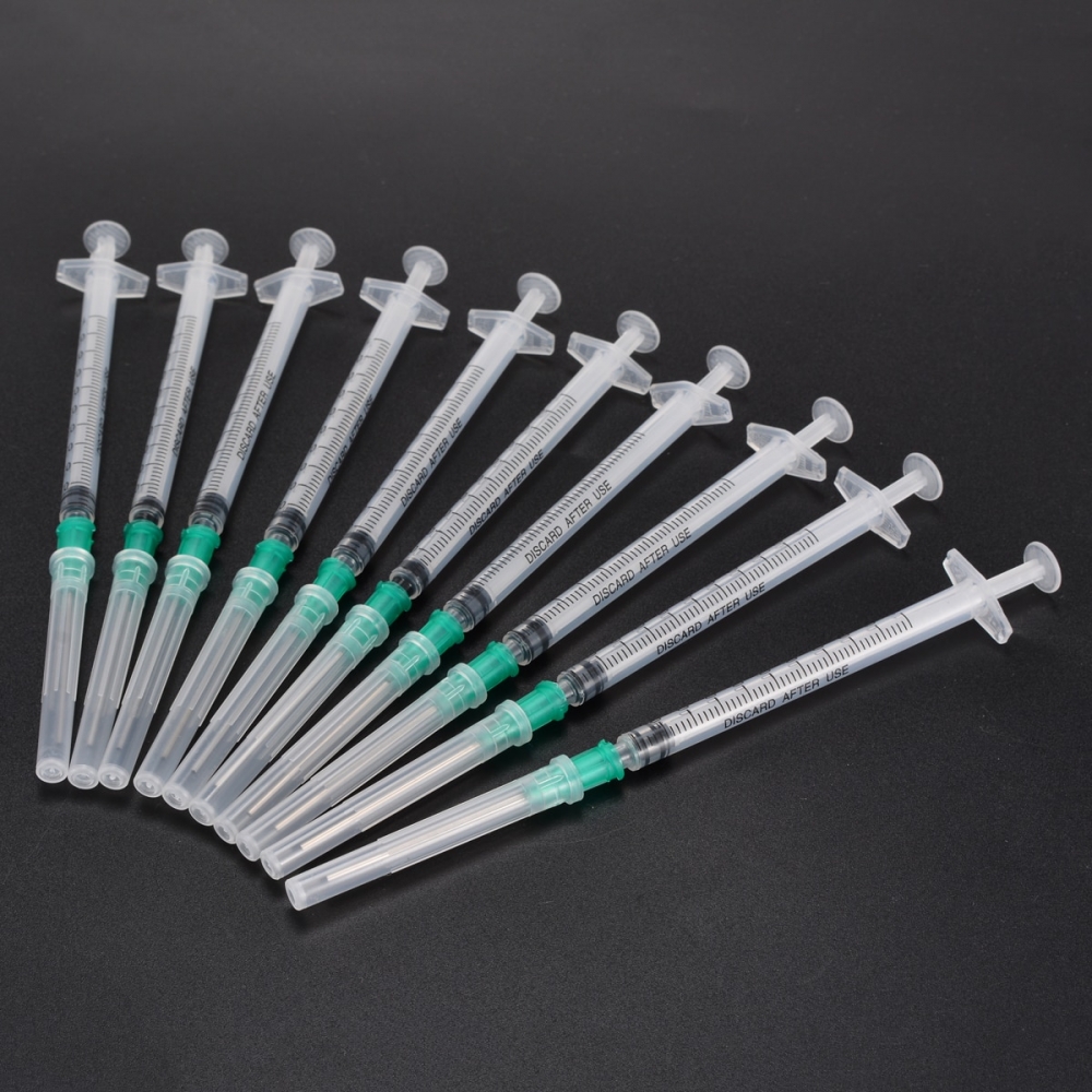 10x Syringe + Blunt Tip 1mL Injection Injector Disposable Liquid ...